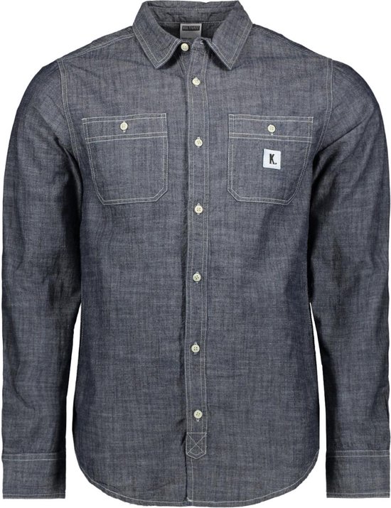 Kultivate Overhemd St Shane 2201040006 100 Black Mannen Maat - M | bol