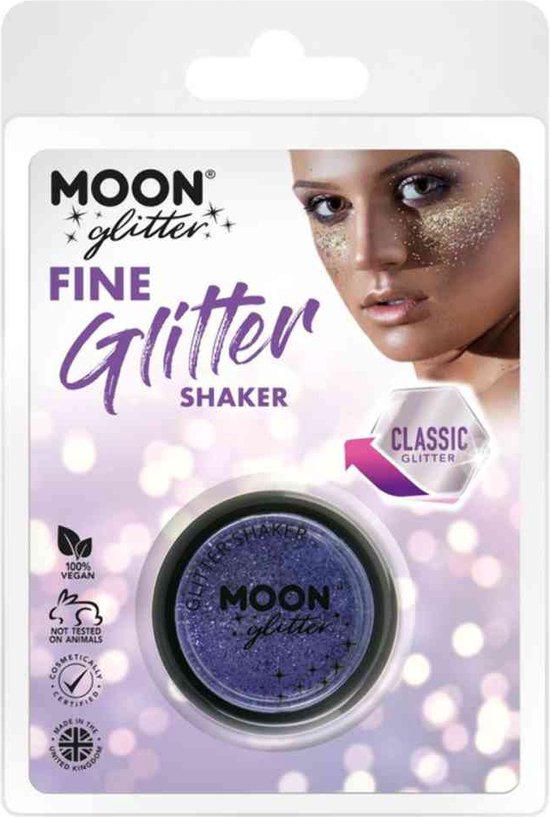 Moon Creations Glitter Makeup Moon Glitter - Classic Fine Glitter Shaker Paars | bol.com