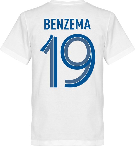Frankrijk Benzema 19 Team T-Shirt - Kinderen - Wit - 104 | bol.com