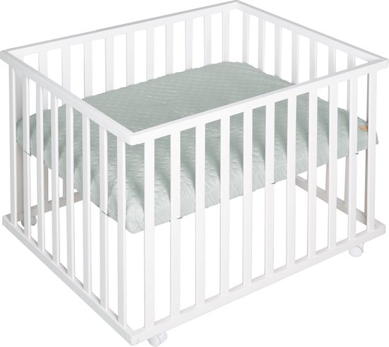 roba Houten Box 75 x 100 cm 'roba Style' + Groene Inleg en Wielen Met ...