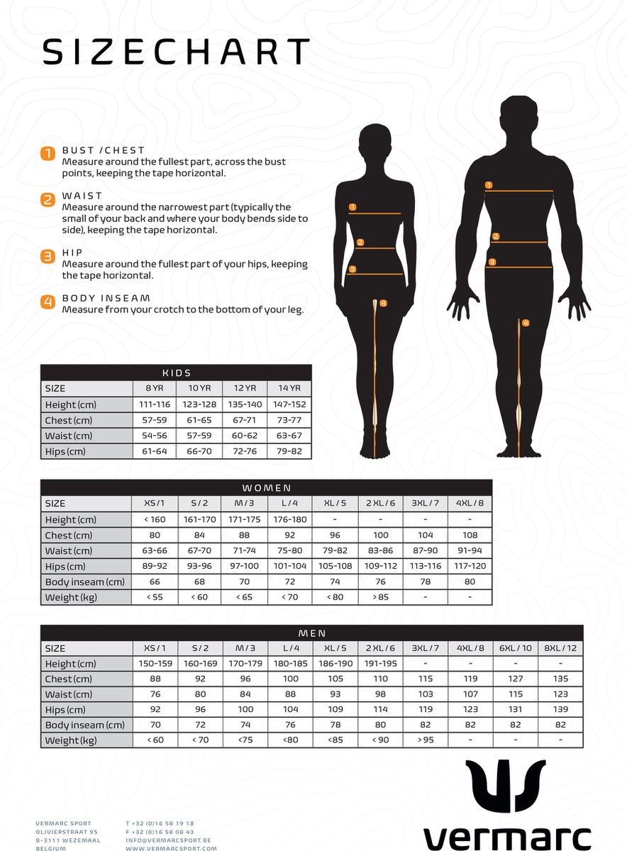 VERMARC Curve Bibtight Black | bol