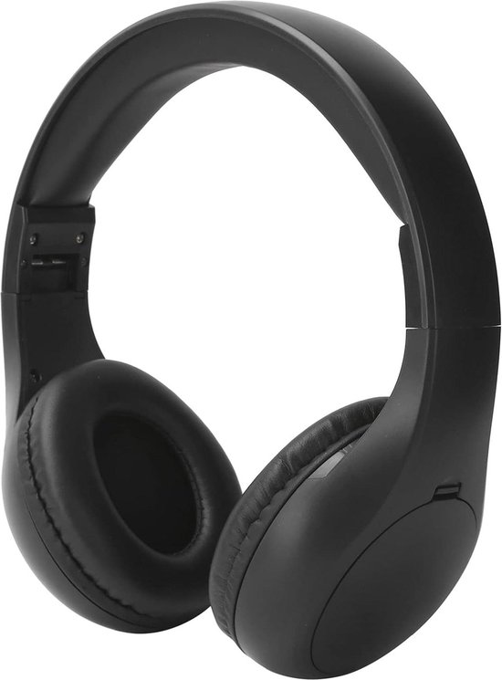 Draadloze FM Headset Opvouwbaar Oplaadbaar Memory Card Slot - Zwart . | bol