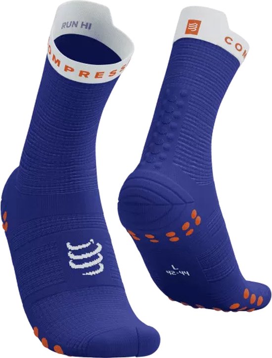 Pro Racing Socks v4.0 Run High - Dazz Blue/White | bol