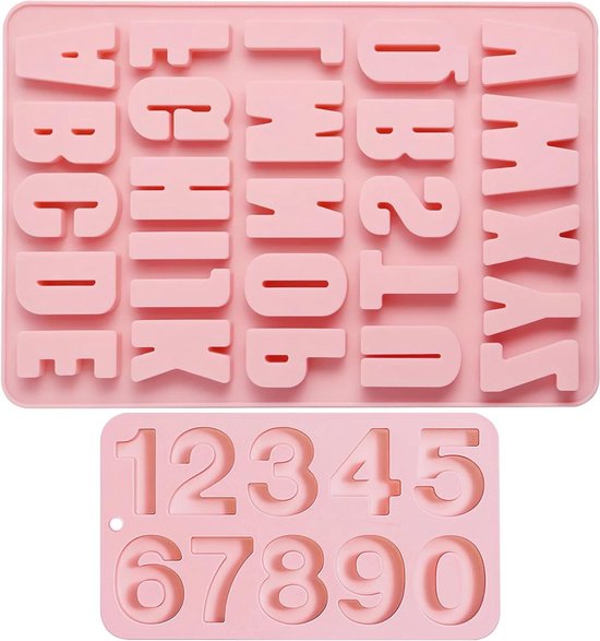 Siliconen vorm letters gietvorm - A-Z alfabet - groot bakvorm ...