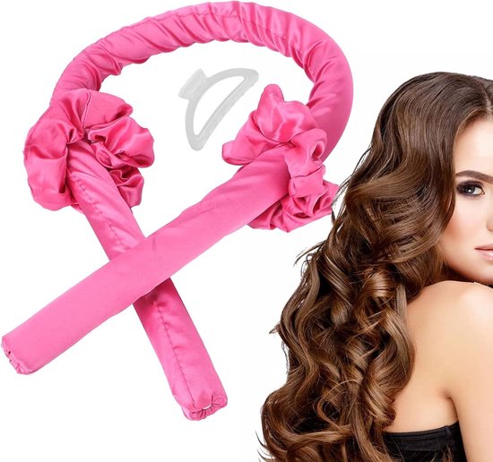 Heatless Curling Rod Headband Silk Hair Curler Ribbon for Hair Styling ...