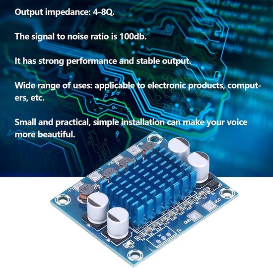 Amplifier Card Practical Digital Audio Power Amplifier Card - Wide Use ...