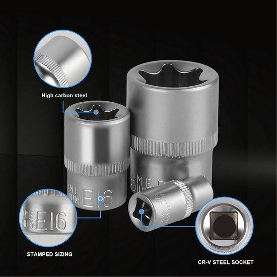 Torx-dopsleutelset voor dames 1/4 inch 3/8 inch 1/2 inch Torx ...