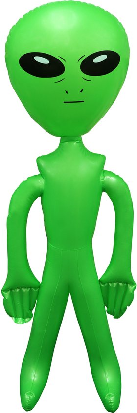 Opblaasbare groene alien figuur - 170 cm - uit space/de ruimte ...
