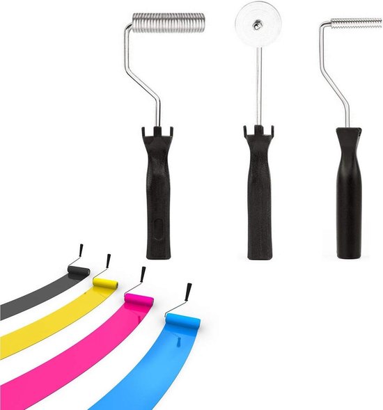 Fiberglass Paddle Roller Kit Set - Bubble Buster Roller Tool - 3Pcs ...