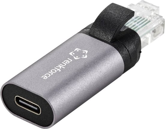 Renkforce RJ45 / USB-C Netwerk Adapter [1x RJ45-stekker - 1x USB-C bus ...