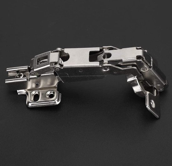 3 Piece Stainless Steel Medium Curved Door Hinges - Furniture Hardware ...