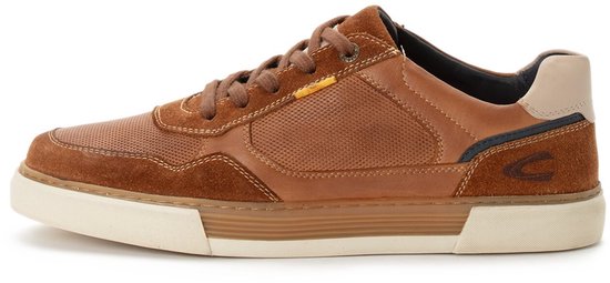 camel active Sneakers met Oxford-elementen - Maat menswear-45 - Bruin | bol