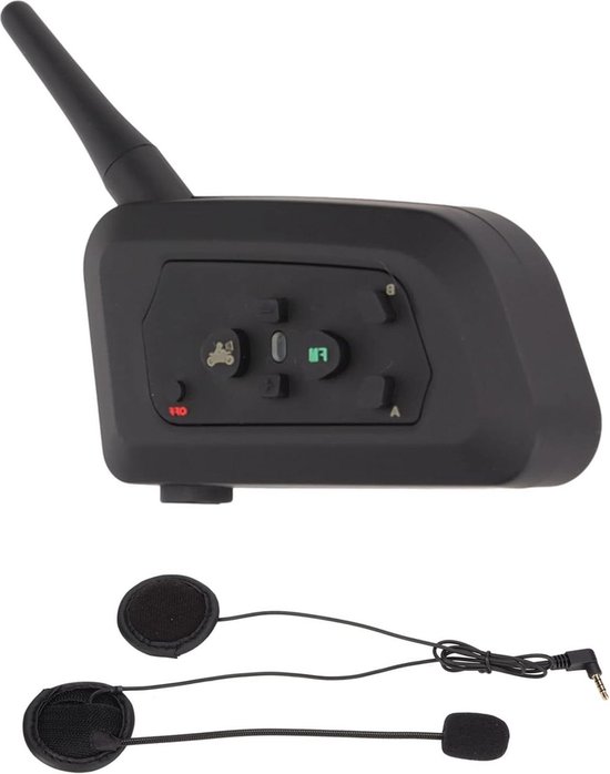 Bluetooth-intercom Motorhelm V4 1200m - Motorfiets Headsets - 4 Riders ...