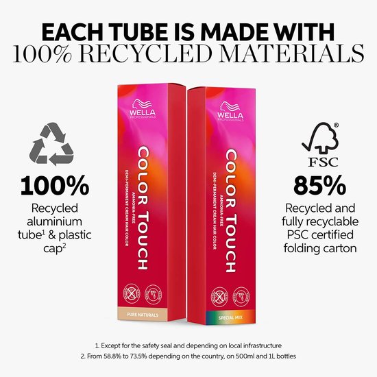 Wella Professionals - Color Touch Vibrant Reds 5/4 - 60 ml | bol