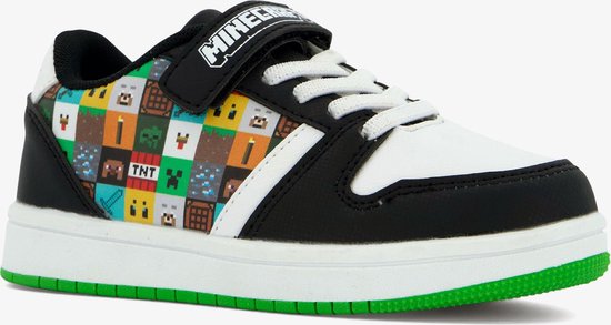 Minecraft jongens sneakers zwart wit - Maat 28 | bol
