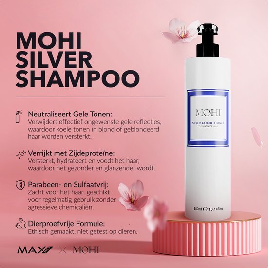Max Pro - MOHI Zilvershampoo - No Yellow Shampoo - Voor Blond of ...