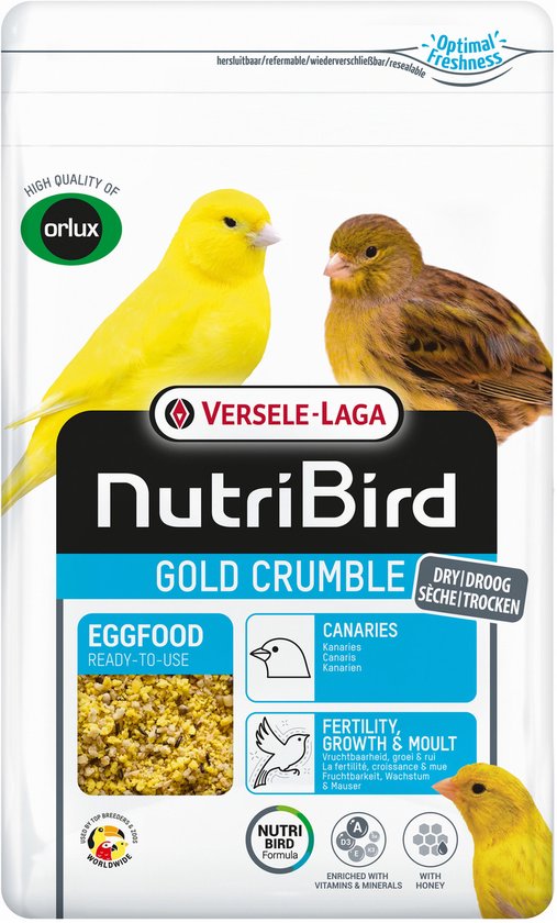 Versele-Laga Nutribird Gold Crumble Kanarie - Vogelvoer - 1 kg | bol