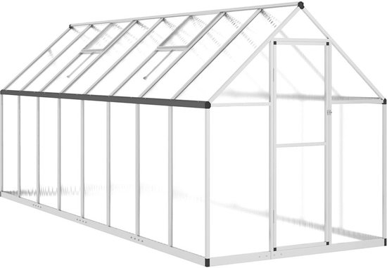 vidaXL Tuinkas met basisframe - 445x169x195 cm - Aluminium Tuinkas ...