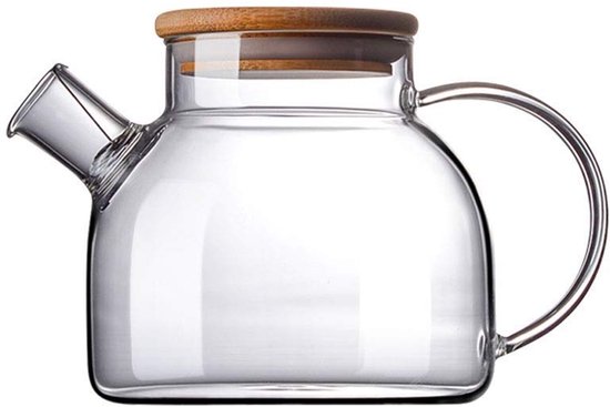 Teapots Coffee Servers Clear Glass Pitcher Teapot with Filter Coil ...