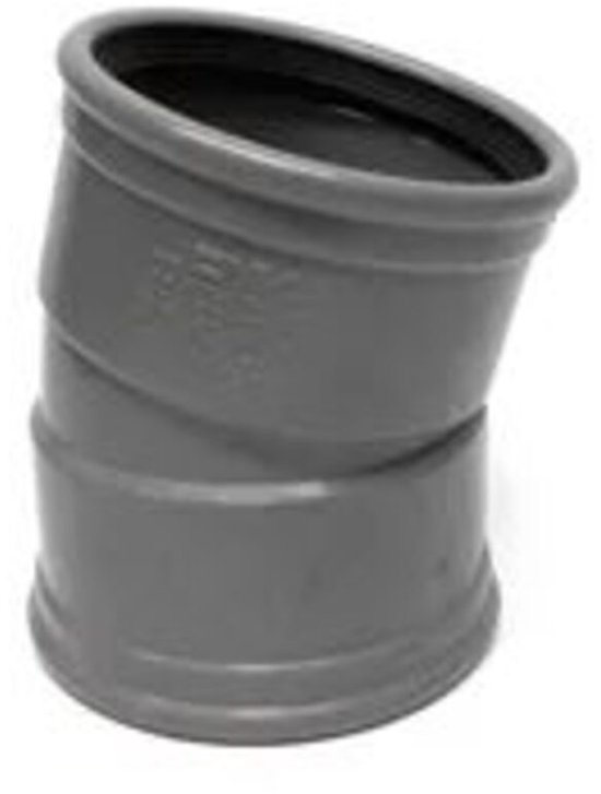 Afvoer pvc manchet - Bocht 15° - 2x mof - 200mm | bol