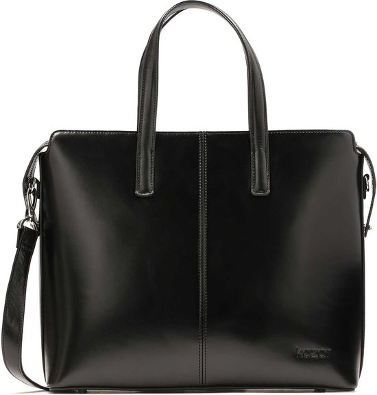 Black leather business style handbag | bol