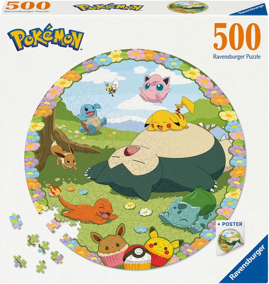 Ravensburger Round puzzle Pokémon - Ronde Legpuzzel 500 stukjes | bol