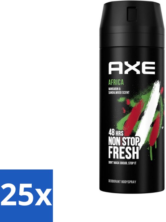 Axe - Deodorant Bodyspray - 48hrs Non Stop Fresh - Africa - Mandarin ...