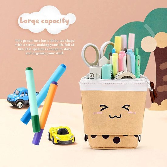 Goodivery ® Pencil Case met Uitschuifbaar Ontwerp, PU + Koord ...