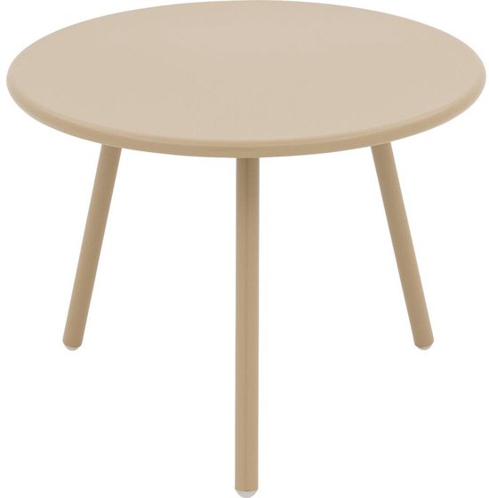Goossens Brad Salontafel - Metaal - 60 x 45 x 60 cm - Rond - bruin | bol