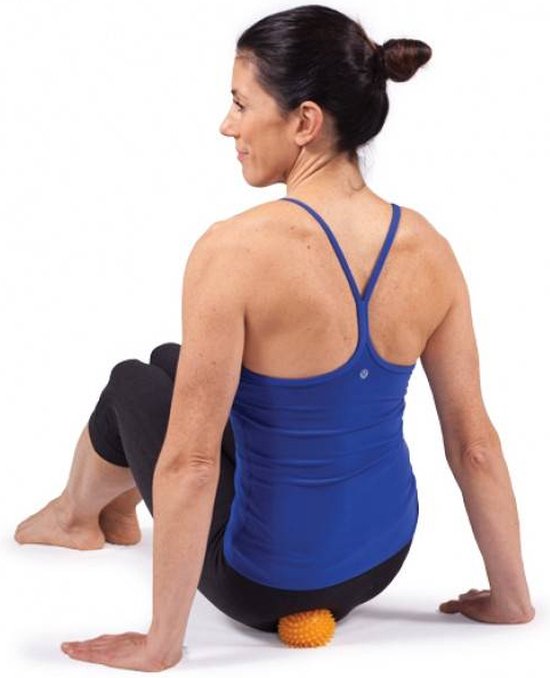 Massage Bal met spikes : 10 cm - blauw | bol