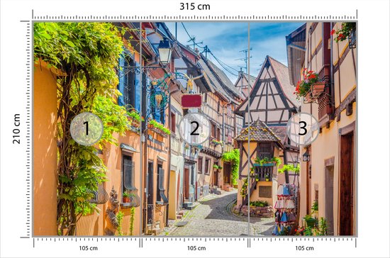 Fotobehang Overgang Steegje | bol