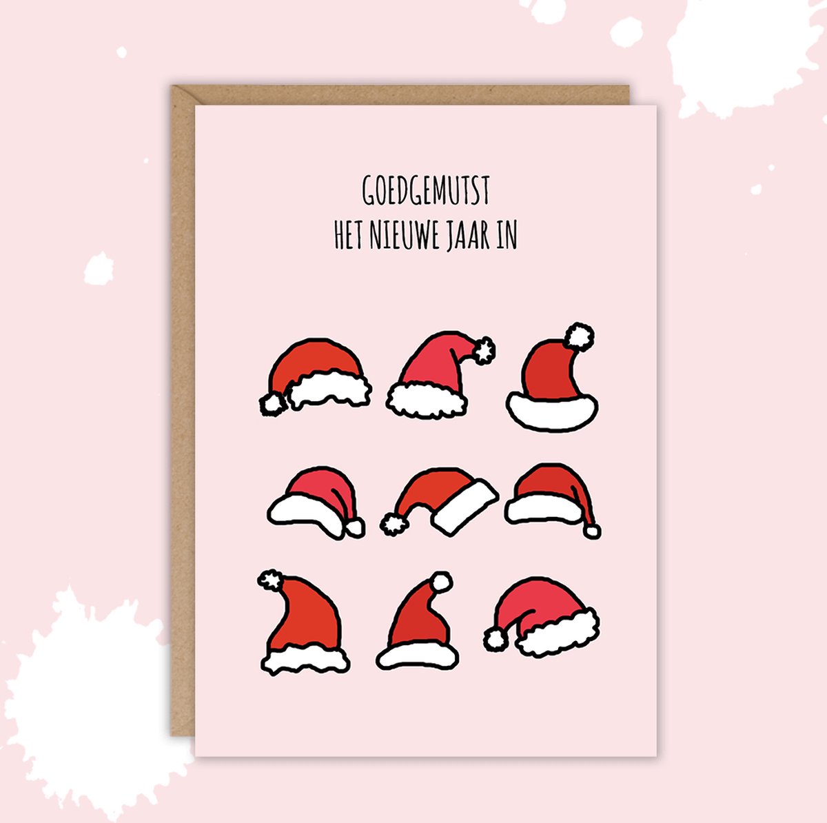 10 x Kerstkaart goedgemutst - grappige kerstkaart - Lacarta | bol