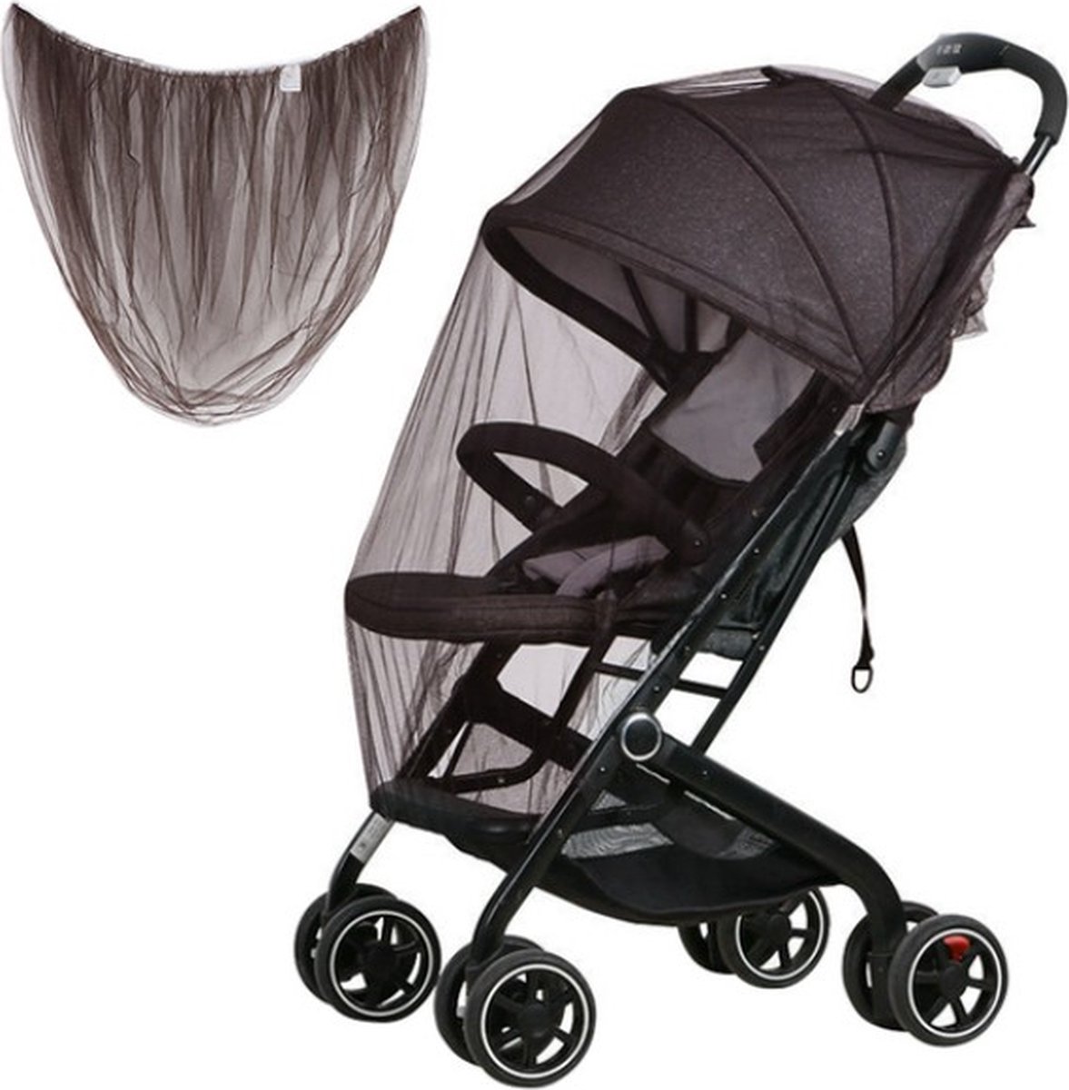 Klamboe Kinderwagen Zwart - Klamboe Buggy - Anti Muggen Doek ...