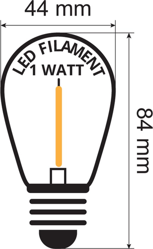 LumenXL lichtsnoer set standaard voor buiten van 100 meter met 200 ...