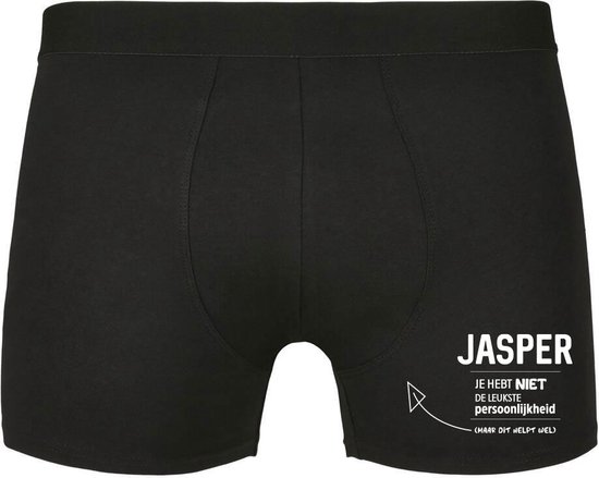 Jasper, je hebt niet de leukste persoonlijkheid, maar dit helpt wel ...