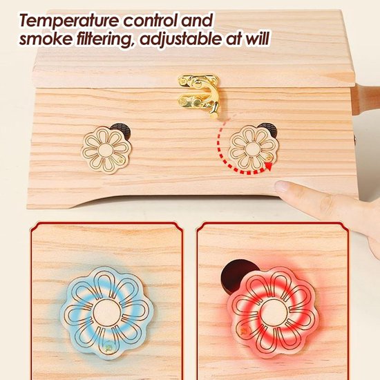 Warmte Massage Box - Houten Massager - Ontspannende Massage ...