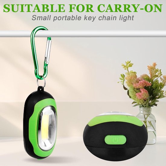 Mini zaklamp met sleutelhanger - 10 stuks | bol