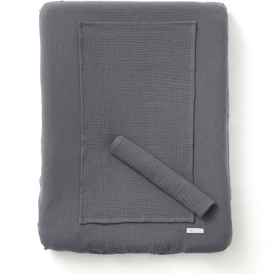 Cocoeko - Verschoonmatjehoes + 2 DONKERGRIJZE inbakerdoeken | bol