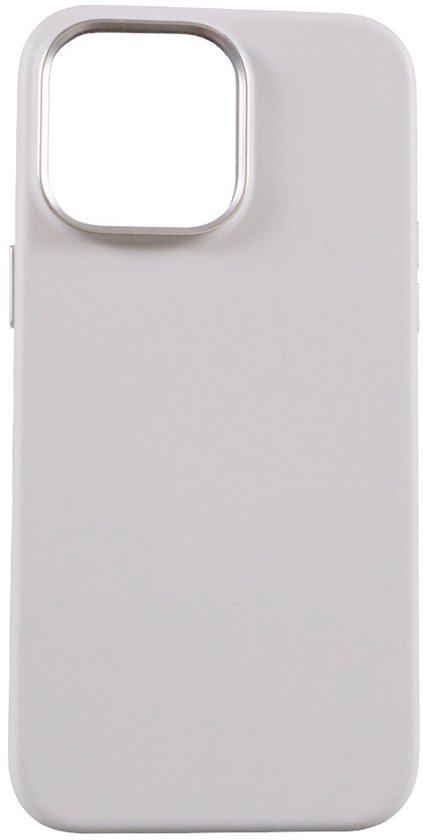 iPhone 13 Witte Leren MagSafe Hoes Compatibel met MagSafe - Geschikt ...