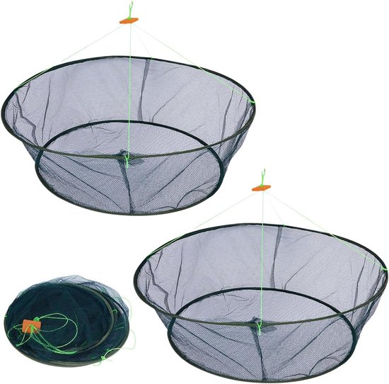 Opvouwbaar visnet handnet 2 stuks handgietkooi met diameter 80 cm van ...