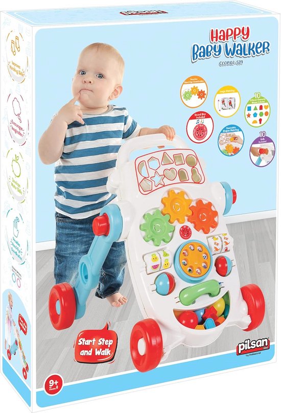 Roze Loopwagen voor Kinderen met Geluid en Speeltjes - Ideaal voor de ...