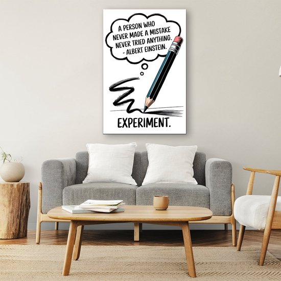 Inspirerende quote met potlood - Inspiratie poster - Poster potlood ...