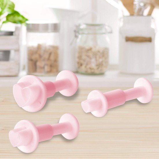 Zenker Candy Heart Pusher Cutter Set van 3 | bol