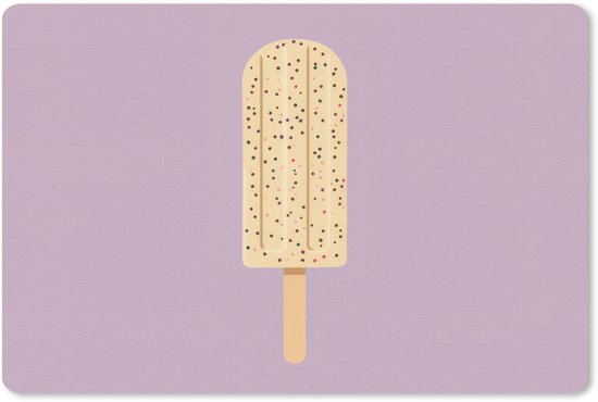 Bureau onderlegger 60x40 cm - Muismat Beige - Ijsje - Spikkels ...