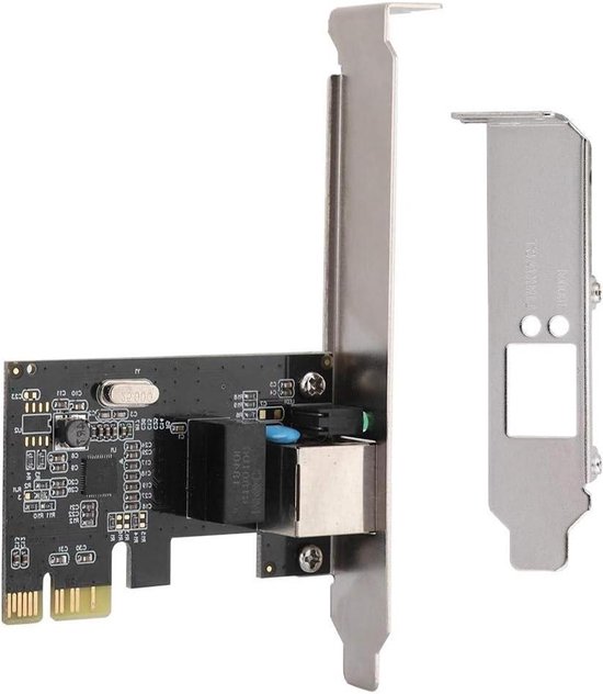 PCI Express PCIe netwerkkaart Gigabit Ethernet LAN-kaart 10/100/1000 Mbps met laag... | bol