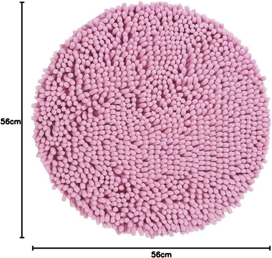 Premium Chenille badmat rond (Ø 56 cm) • ronde badmat van bijzonder ...