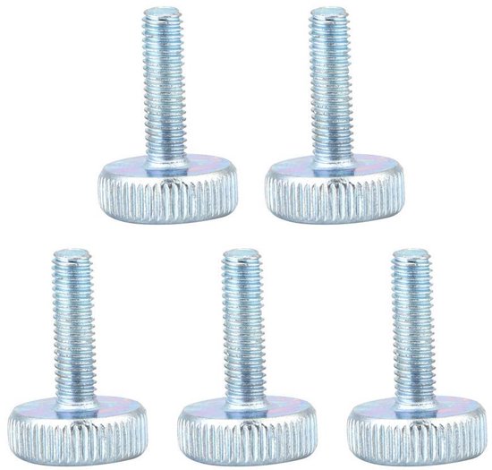 Verzinkt Koolstofstaal 1 4-20 Duimschroef Platte Gekartelde Kopbouten ...