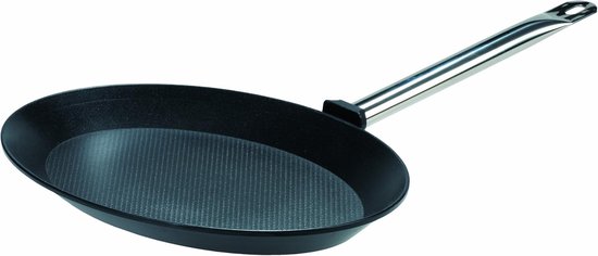 Titanium anti-aanbak vispan - inductie geschikt - 40 cm - gegoten ...