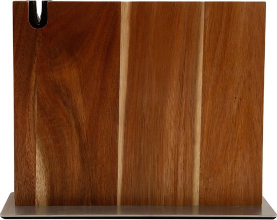 Magnetisch messenblok XL van hout met messenslijper. Universele ...