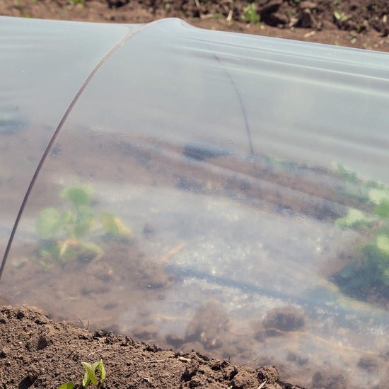 Kweektunnel set van 2 - 37 m PVC (kunststof) - Touwtje groente sla ...